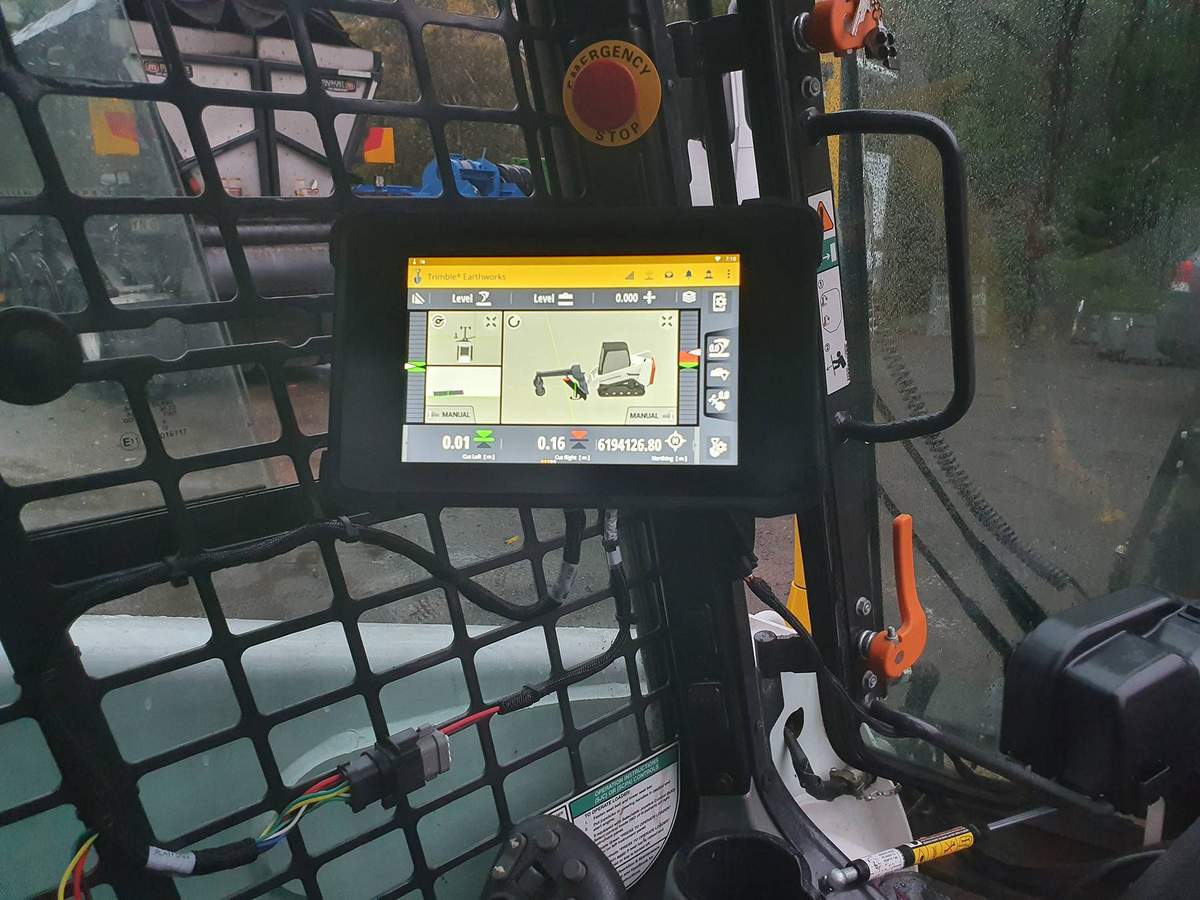 SITECH Trimble Earthworks 2D 3D GPS maskinstyring kompaktmaskine