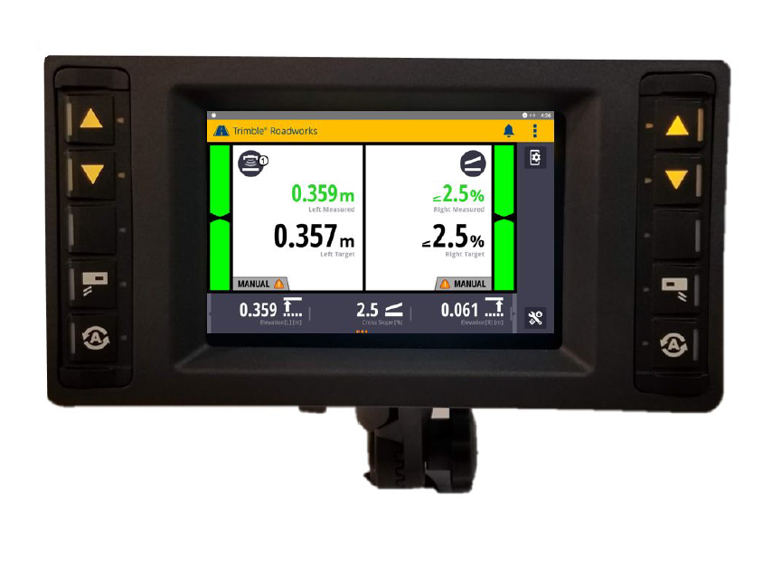 SITECH Trimble 2D 3D GPS maskinstyring asfaltudlægger